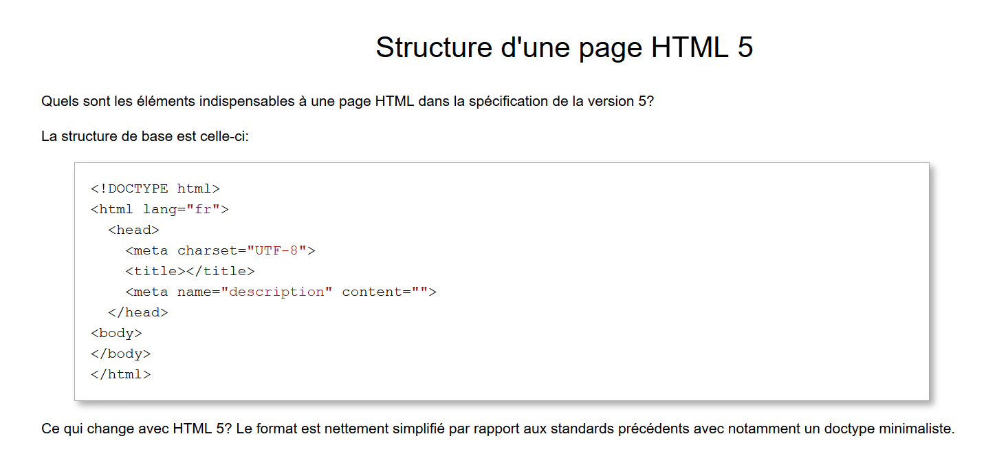 Structure de base d’une page html : index.html – cmopc_2025